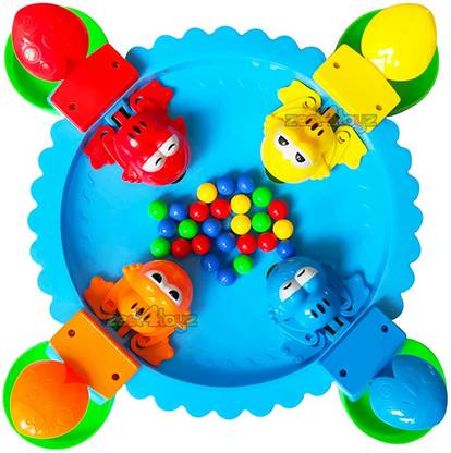 AMRAD Hungry Frogs Eating Beans Games Toy for Kids Carrom Board Board ...