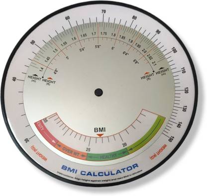 Bodhee Tree BMI Calculator Wheel with slip-in Cover| Disk| Weight ...
