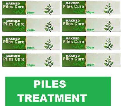 MAKMED PILES TREATMENT CREAM AND PAIN RELIVER PILES CURE (8*30GM) Cream ...