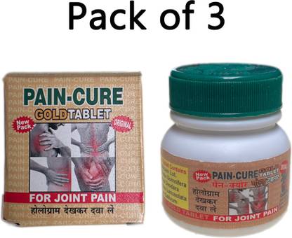 Quickbits Pain Cure Gold Tablet, Ayurvedic Joint Pain Relief Tablets ...