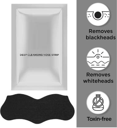 THTC Charcoal Blackhead & Whitehead Remover Nose Strips Mask Price in ...