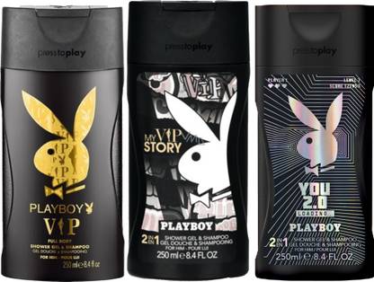 PLAYBOY VIP + My VIP Story + You 2.0 Loading Shower Gel Combo For Men ...