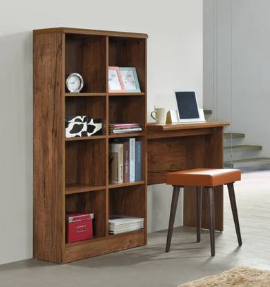 HomeAce STELLAR BOOK SHELF CUM STUDY DESK WITH STOOL Engineered Wood ...