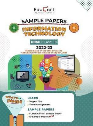 Educart CBSE Class 10 INFORMATION TECHNOLOGY (IT) Sample Papers 2023 ...