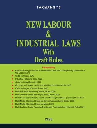 Taxmann's New Labour & Industrial Laws with Draft Rules – Complete ...