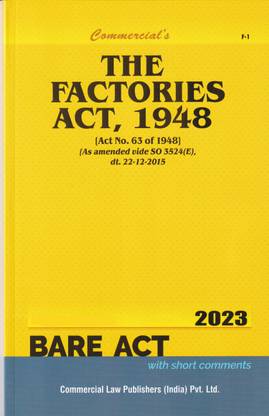 The Factories Act, 1948- 2023/Edition: Buy The Factories Act, 1948 ...