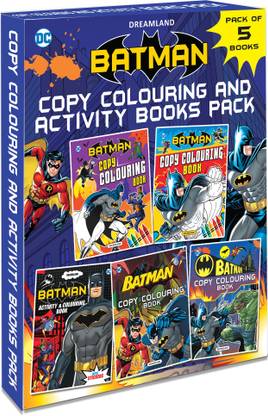 Batman Copy Colouring and Activity Books Pack (A Pack of 5 Books) by ...