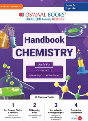 Handbook of Chemistry Class 11 & 12 | Must Have for JEE/NEET/Engg ...
