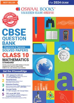 Oswaal CBSE Class 10 Mathematics Standard Question Bank 2024-Book: Buy Oswaal CBSE Class 10 ...