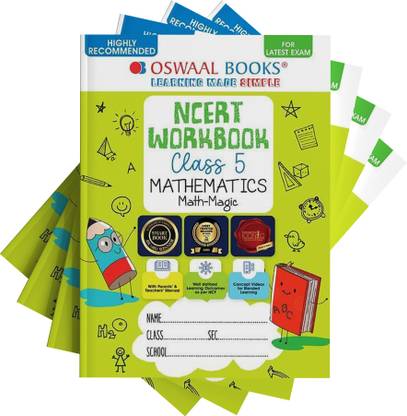 Oswaal NCERT Workbooks Class 5 Math, English, Hindi & Environmental ...