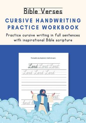 Bible Verses Cursive Handwriting Practice workbook: Buy Bible Verses ...