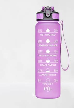 Sakuya Double Colored Motivational Leakproof Drinking Water Pani Bottle ...