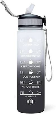 Sakuya Double Colored Motivational Leakproof Drinking Water Pani Bottle ...