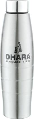 Dhara Stainless Steel Pure & fresh 600 ml Water Bottle, Set of 1 600 ml ...