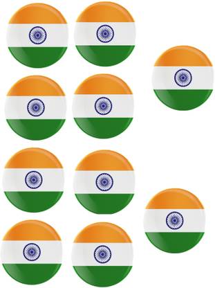 Berua Indian Flag Lapel Pin Brooch (Pack Of 10) Brooch Price in India ...