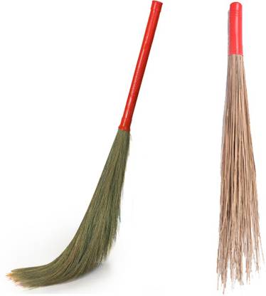 Hari Ram Gulab Rai Brooms Combo Bamboo Coconut Fibre Seek Jhadu + Phool ...