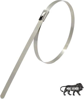 GLOBOMOTIVE Premium Stainless Steel (SS-304) Self Locking Zip Ties (150 ...