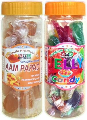VTC Natural Mango Slice Mango Papad/Aam Papad Or Fruit Jelly Toffee ...