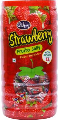 Oshon Pulpy Fruit Chews - Strawberry Jelly Candy Price in India - Buy ...