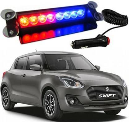paxauto 8 LED Police Car Flashing Lights Swift Interior Light Car LED ...