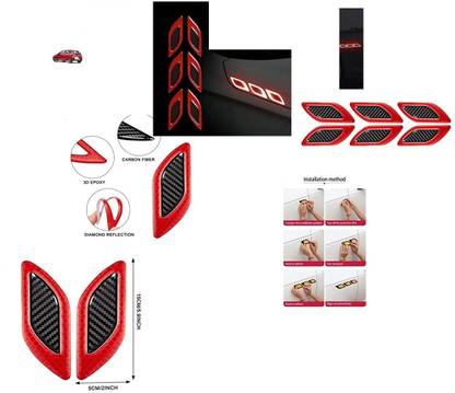 Max In Carbon Fiber Graphic Car Reflective Sticker, Warning Sign for ...