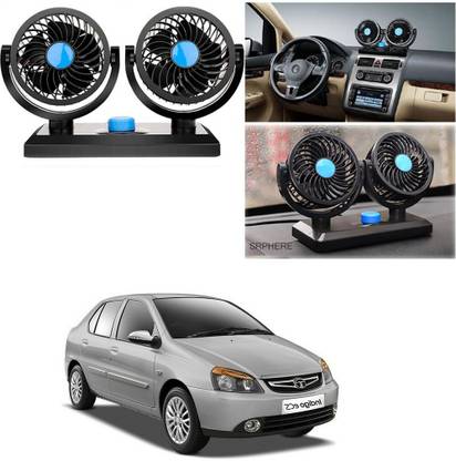 SRPHERE Car Fan Dual Head 2 Speed Dashboard Cooling Fan for Tata Indigo ...