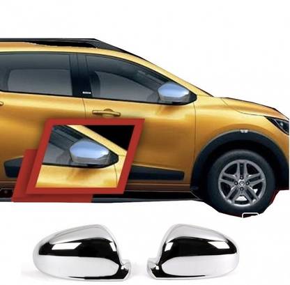 AutoBlinq Chrome Finish OVRM Cover Garnish Trim Side View Mirror Cover ...