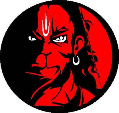 angry hanuman logo Sticker & Decal for Car & Bike Price in India - Buy ...
