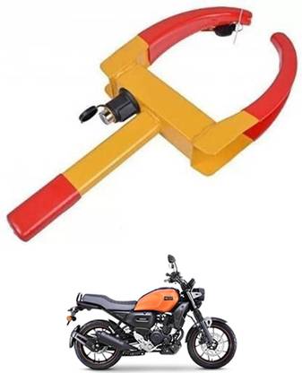 RKPSP Heavy Duty/Anti-Theft Wheel Lock Security Clamp For Yamaha-FZ-X ...