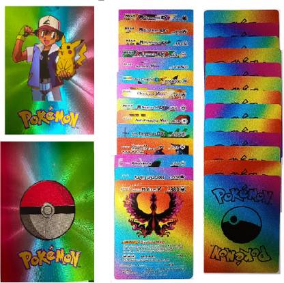 CrazyBuy Pokemon Rainbow Cards 55 (Vmax, V, GX, EX & Basic cards ...