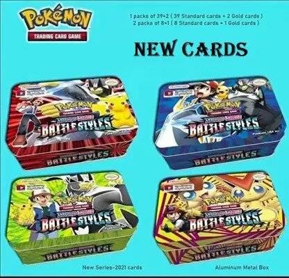 Shopbox store Pokemon Trading card Sword & Shield Battle Styles Tin Box ...