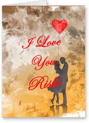 Midas Craft I Love You Rishi Greeting Card Price in India - Buy Midas ...