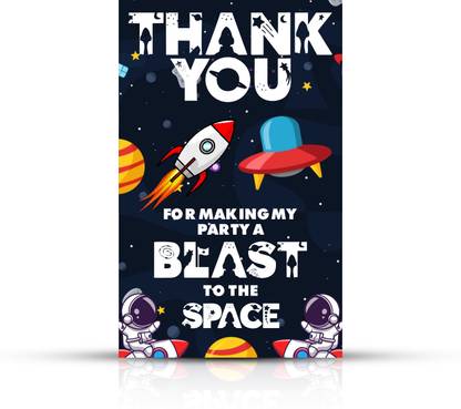 ZYOZI Space Theme Thank You for Making Party A Blast to The Space Tags ...