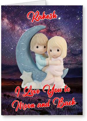 Midas Craft I Love You Rakesh Greeting Card Price in India - Buy Midas ...
