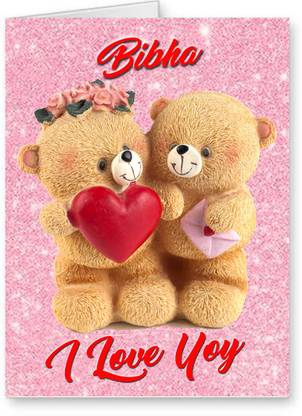 Midas Craft I Love You Bibha Greeting Card Price in India - Buy Midas ...