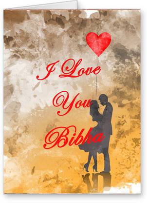 Midas Craft I Love You Bibha Greeting Card Price in India - Buy Midas ...
