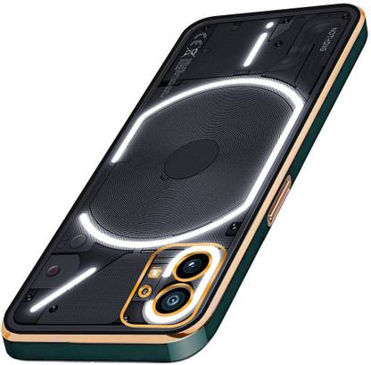 VAPRIF Back Cover for Nothing Phone (1), Golden Line, Premium Soft ...