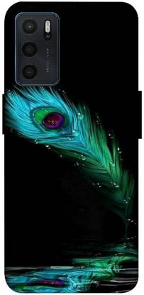 LUCKY MOBI.COM Back Cover for Oppo A16 ( MOR PANKH SHREE KRISHNA ...