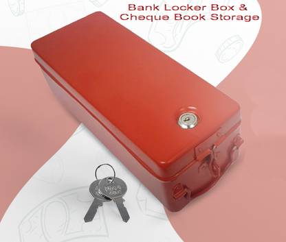 JAYCO Metal Box for Cheque Storage / Cash Box Bank Locker Cash Box ...