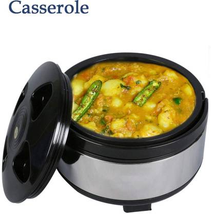 SAFESEED Premium Quality Steel Casserole/HotPot/Chapati Box/Chapati ...