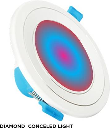 Glow Right Led Diamond & Concealed Light 7W RBP Color Ceiling Light ...