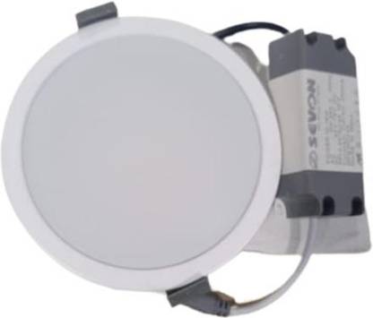 Sevon 15 Watt Ultra Round Ceiling Panel Concealed Light (White Light ...