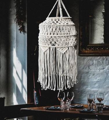 Macrame World Handmade Jhumar, Chandelier, Roof Decor, For Home Decor ...