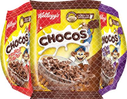 Kellogg's Chocos Variety Pack of 7 with Whole Grain, Breakfast Cereal ...