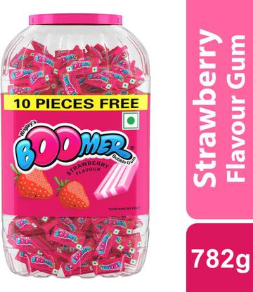 Boomer Strawberry Flavoured Chewing Gum Big Jar Strawberry Chewing Gum ...
