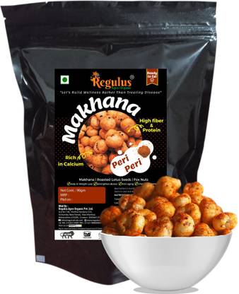 regulus Peri Peri Makhana | Fox Nuts| Roasted|90gx3pack| Calcium ...