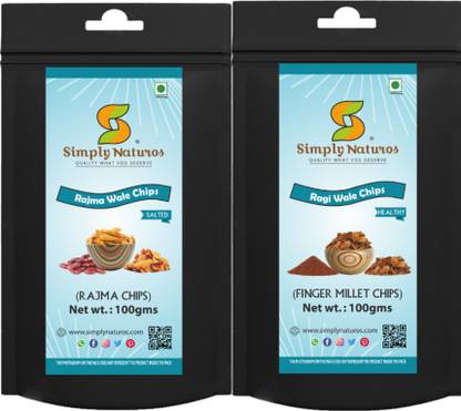 Simply Naturos Rajma Chips (100 grams) & Ragi Chips(100 grams) Combo ...