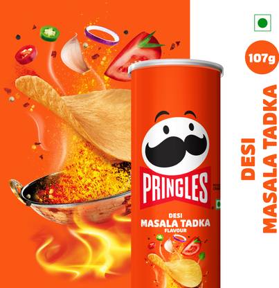 Pringles Potato Chips Desi Masala Tadka Flavor, Crispy Snack for Game ...
