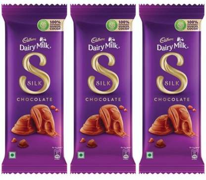 Cadbury Dairy Milk Silk 60 gm bar (Pack of 3) Bars Price in India - Buy ...