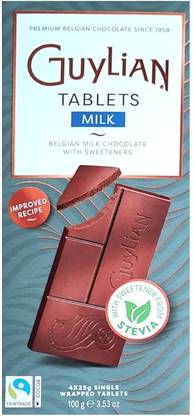 Guylian Milk Chocolate 4 X 25 Single Wrapped Tablets Bars Price in ...